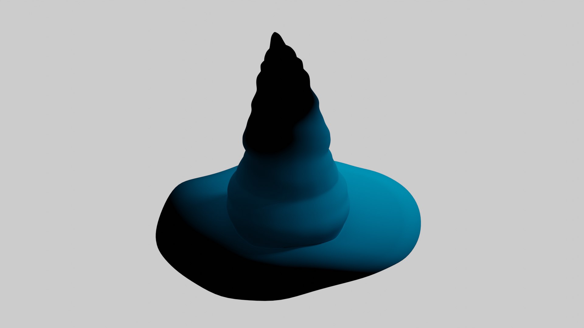 3D Model Witch Hat Blue - TurboSquid 2116959