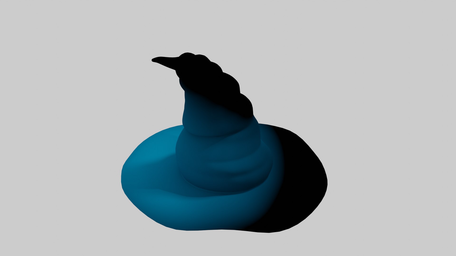 3D Model Witch Hat Blue - TurboSquid 2116959