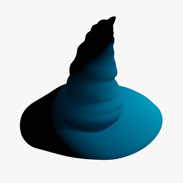 Chapéu de Bruxa Azul Modelo 3D - TurboSquid 2116959
