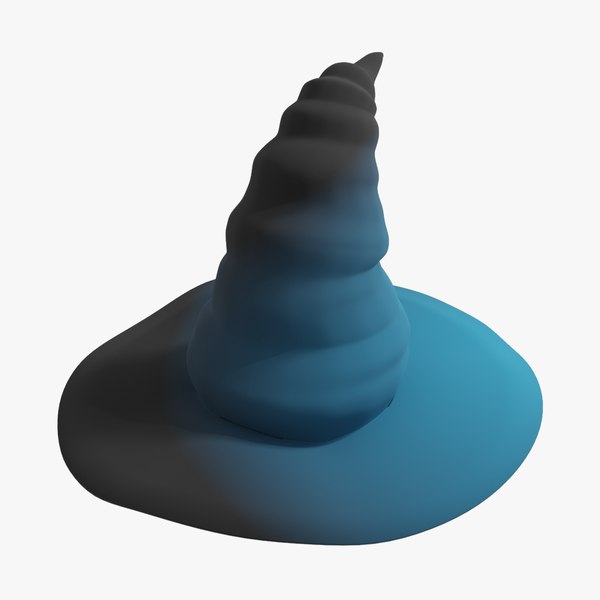 modelo 3d Sombrero De Bruja Azul - TurboSquid 2116959