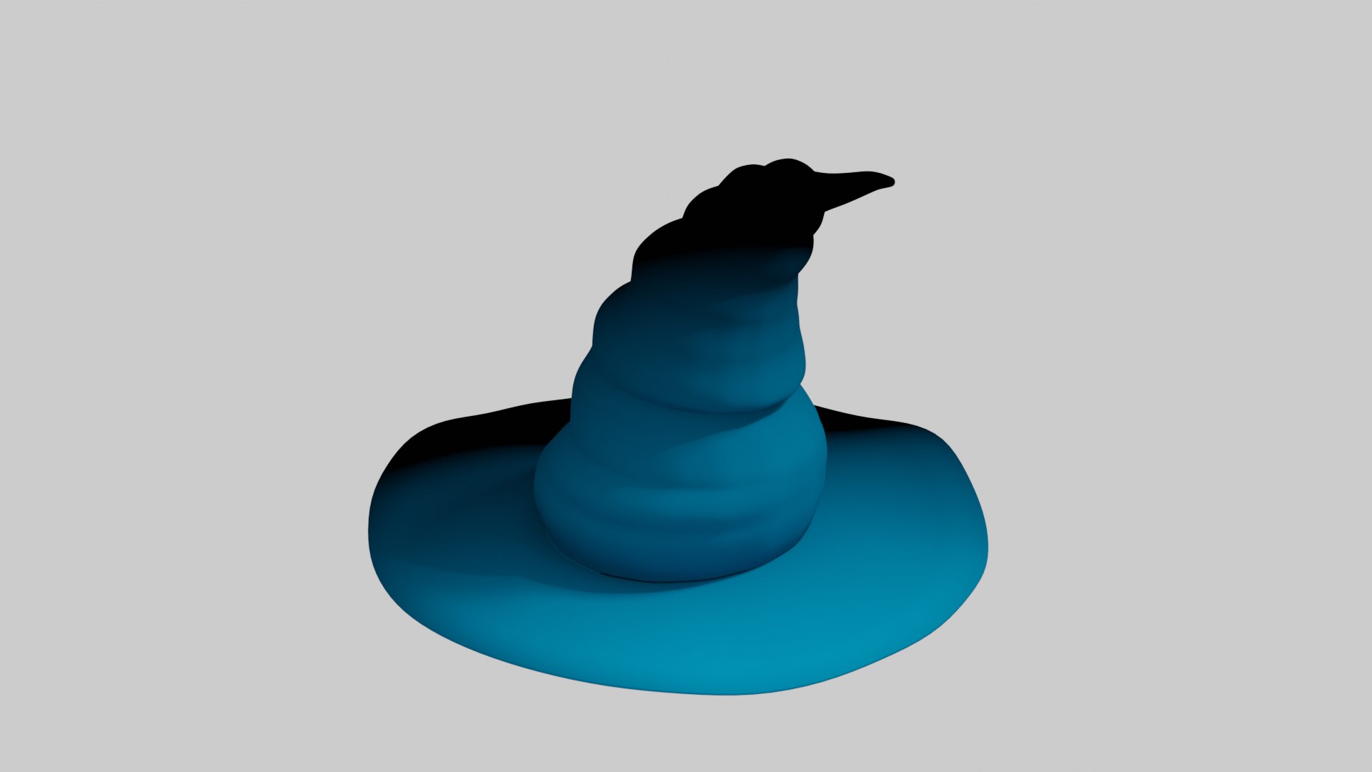 3D Model Witch Hat Blue - TurboSquid 2116959