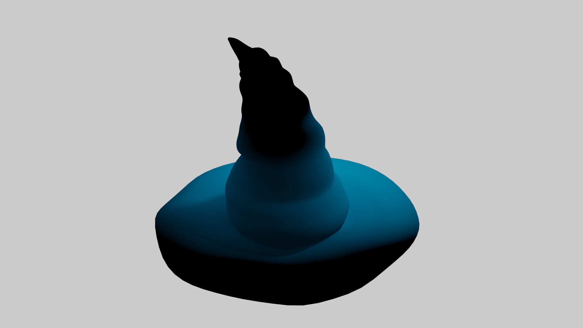 3D Model Witch Hat Blue - TurboSquid 2116959