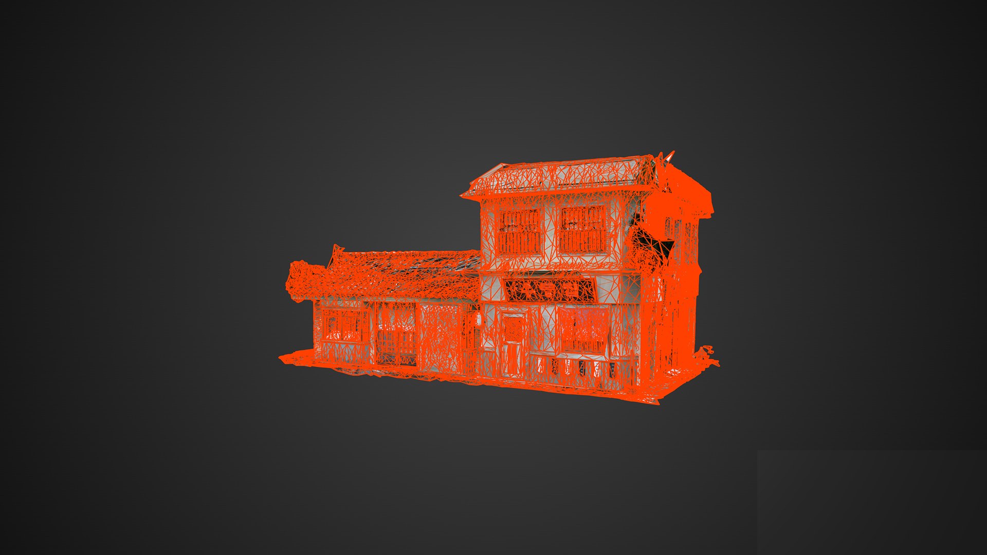 3D Old Asian Building - TurboSquid 2032612