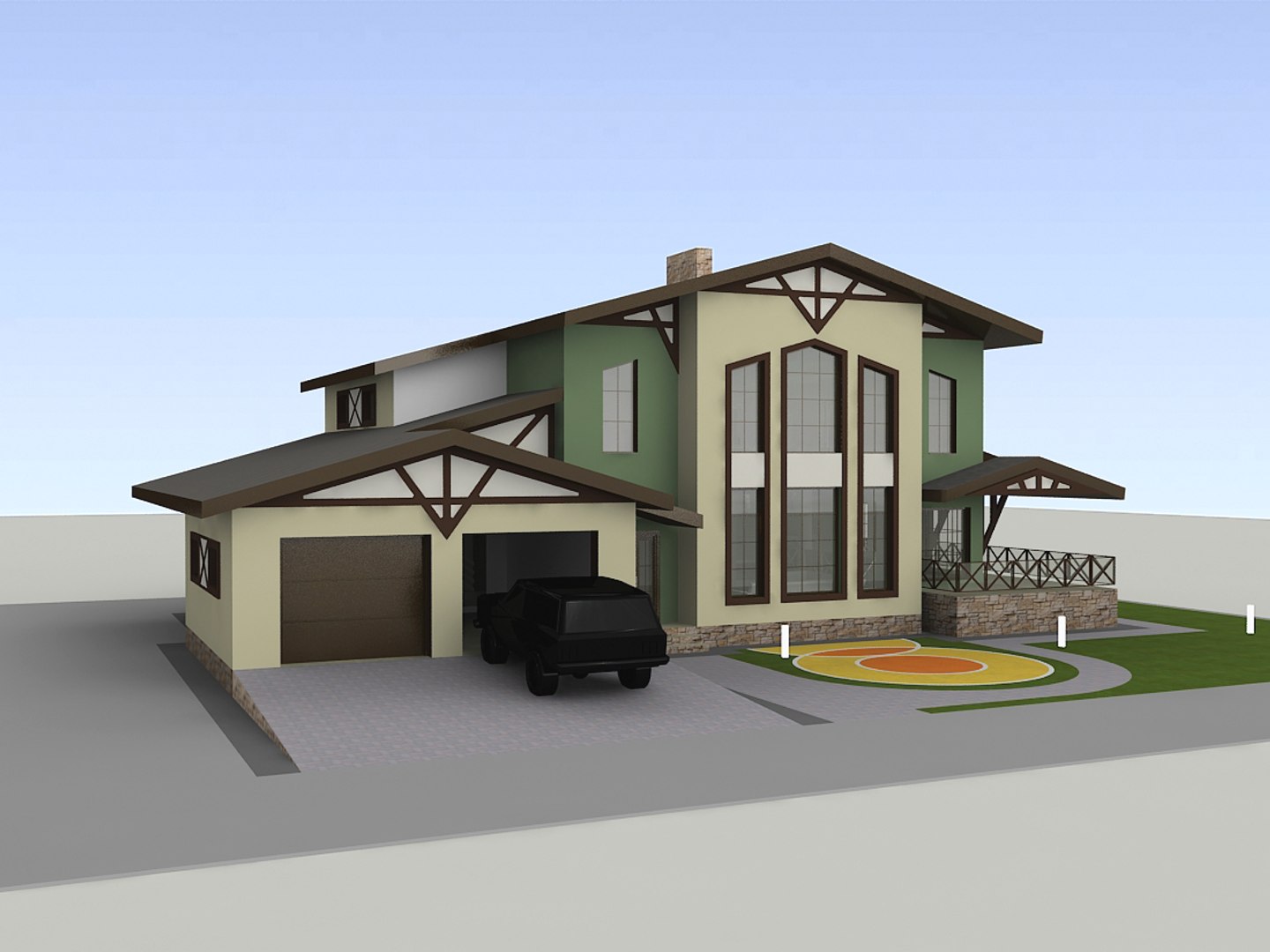 building garage 3d model
