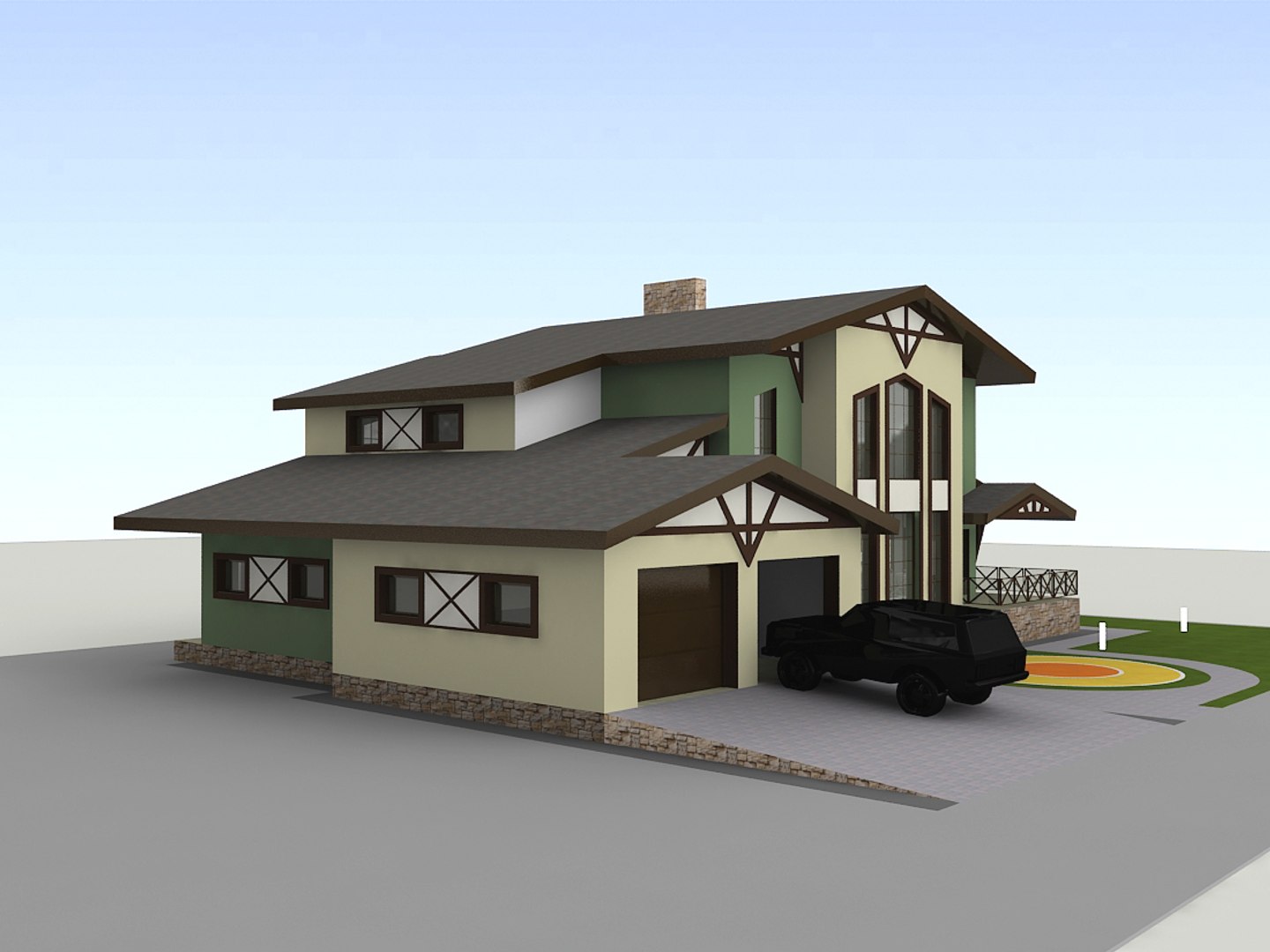building garage 3d model