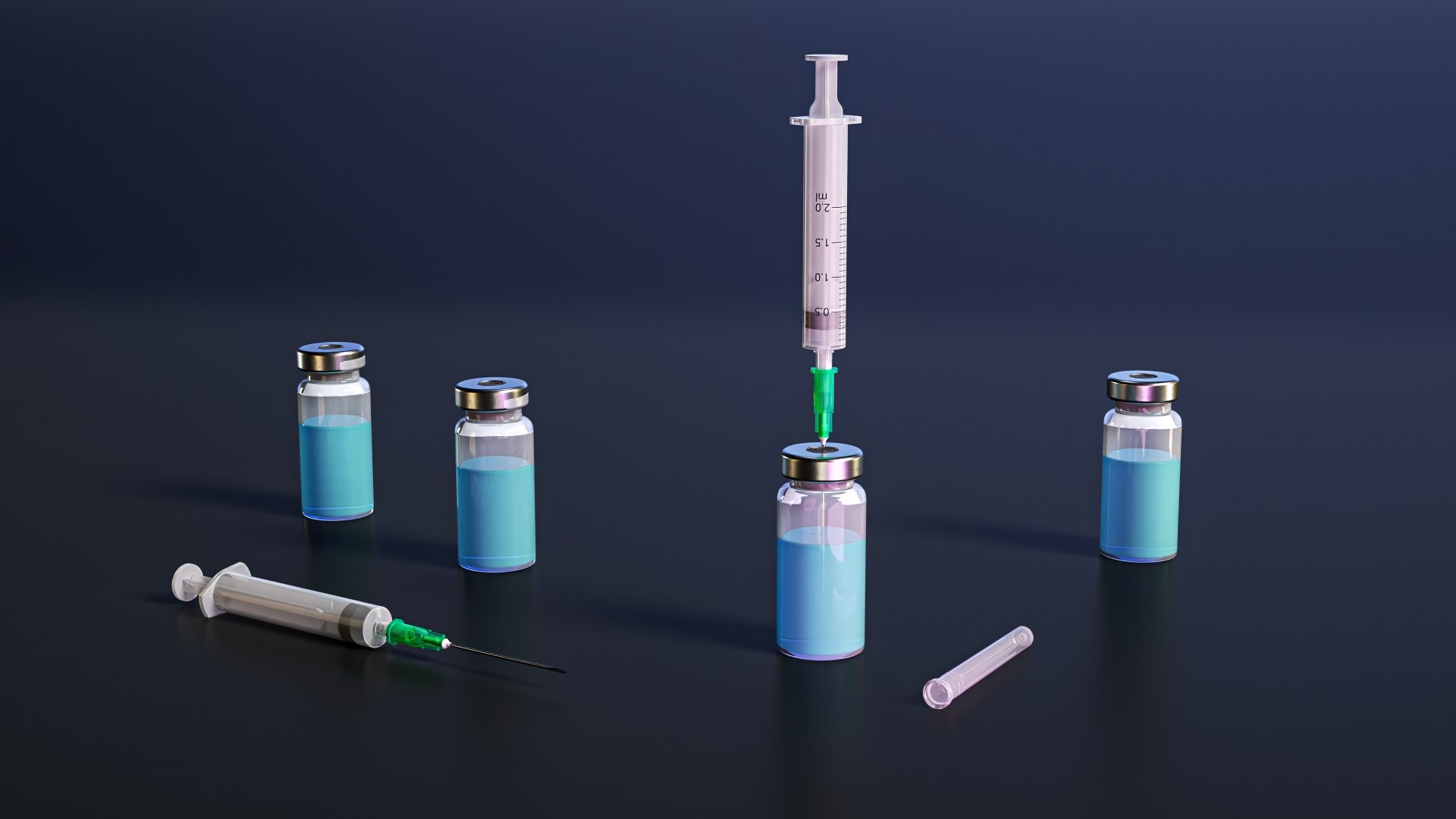 3D Glass Serum Vial With Syringe - TurboSquid 2261828