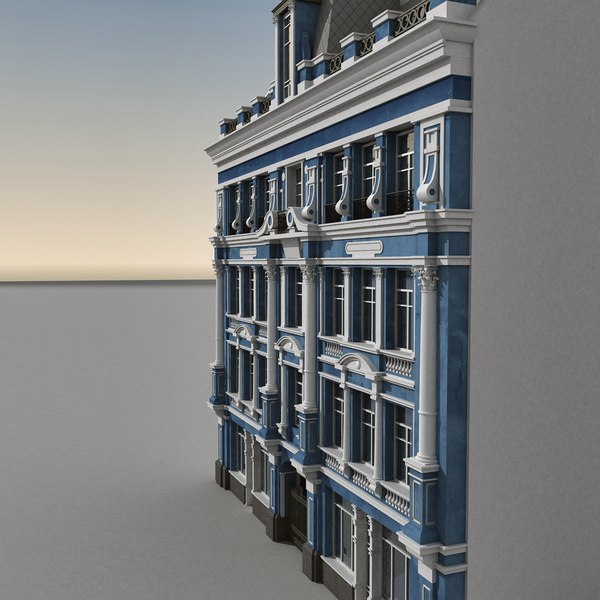 european buildings europe 3d model