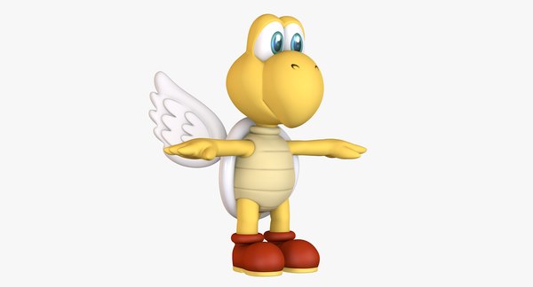 Red turtle koopa troopa 3D model - TurboSquid 1408828