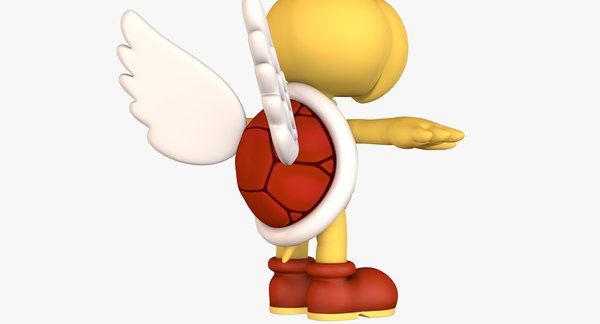 Red turtle koopa troopa 3D model - TurboSquid 1408828