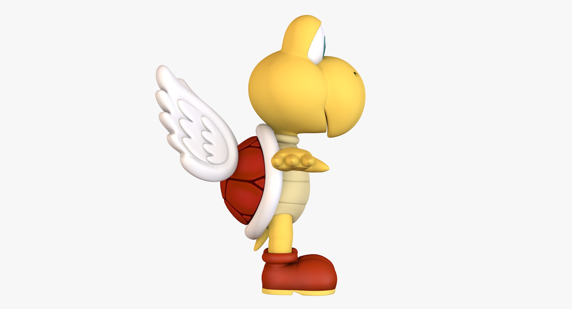 Red turtle koopa troopa 3D model - TurboSquid 1408828