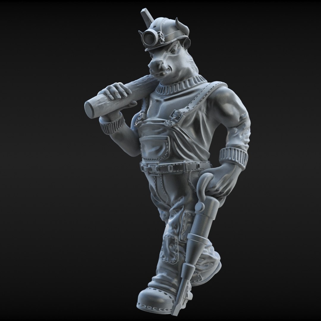 Bull Miner Model - TurboSquid 1221001