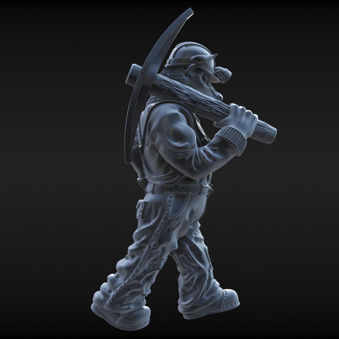 Bull Miner Model - TurboSquid 1221001
