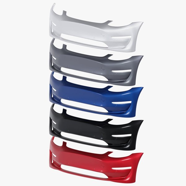 Tesla Model 3 Front Bumper All Colors electric vehicles 3D 모델 ...