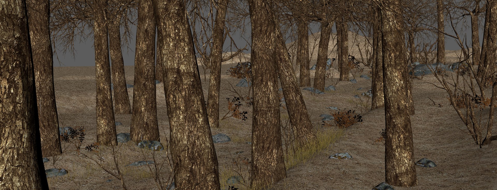 Path forest death model - TurboSquid 1408702