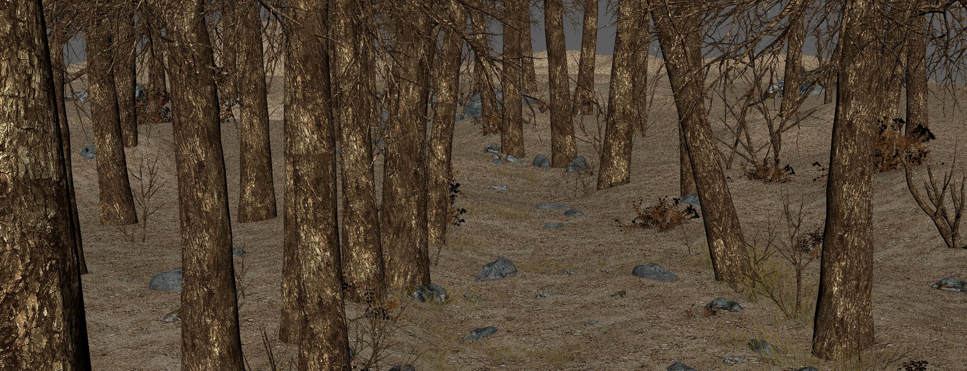 Path forest death model - TurboSquid 1408702