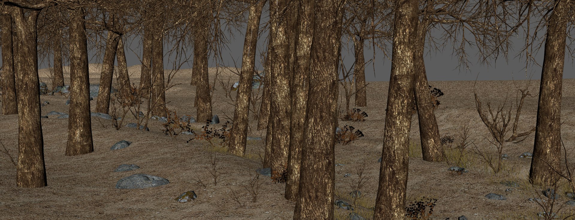 Path forest death model - TurboSquid 1408702
