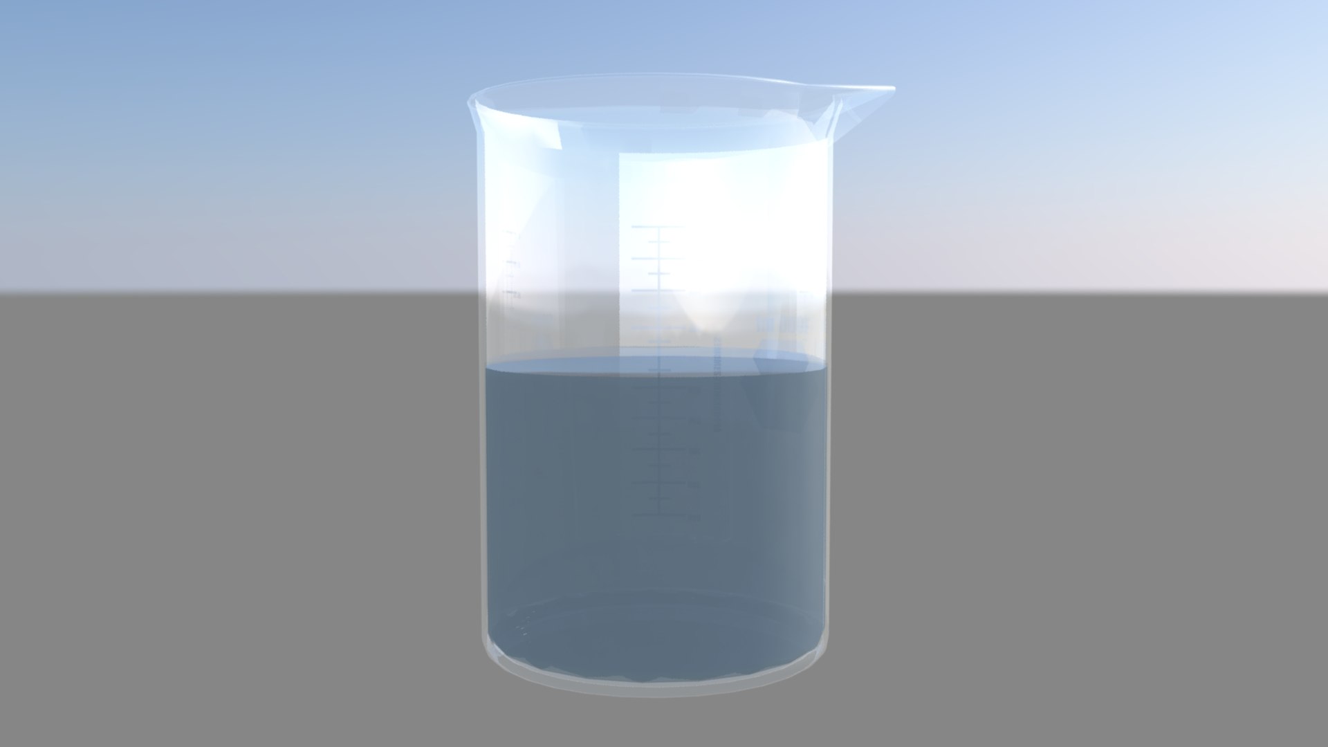 3d Beaker