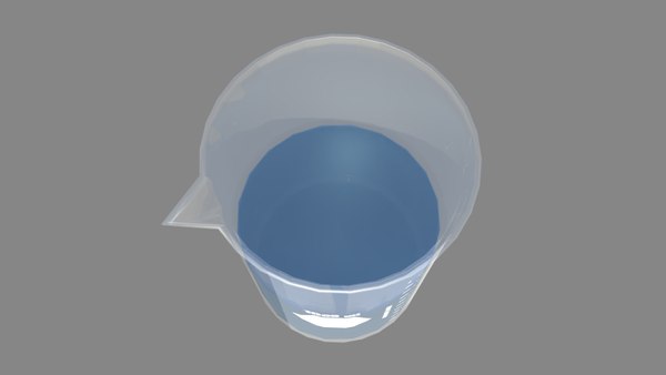 3d beaker