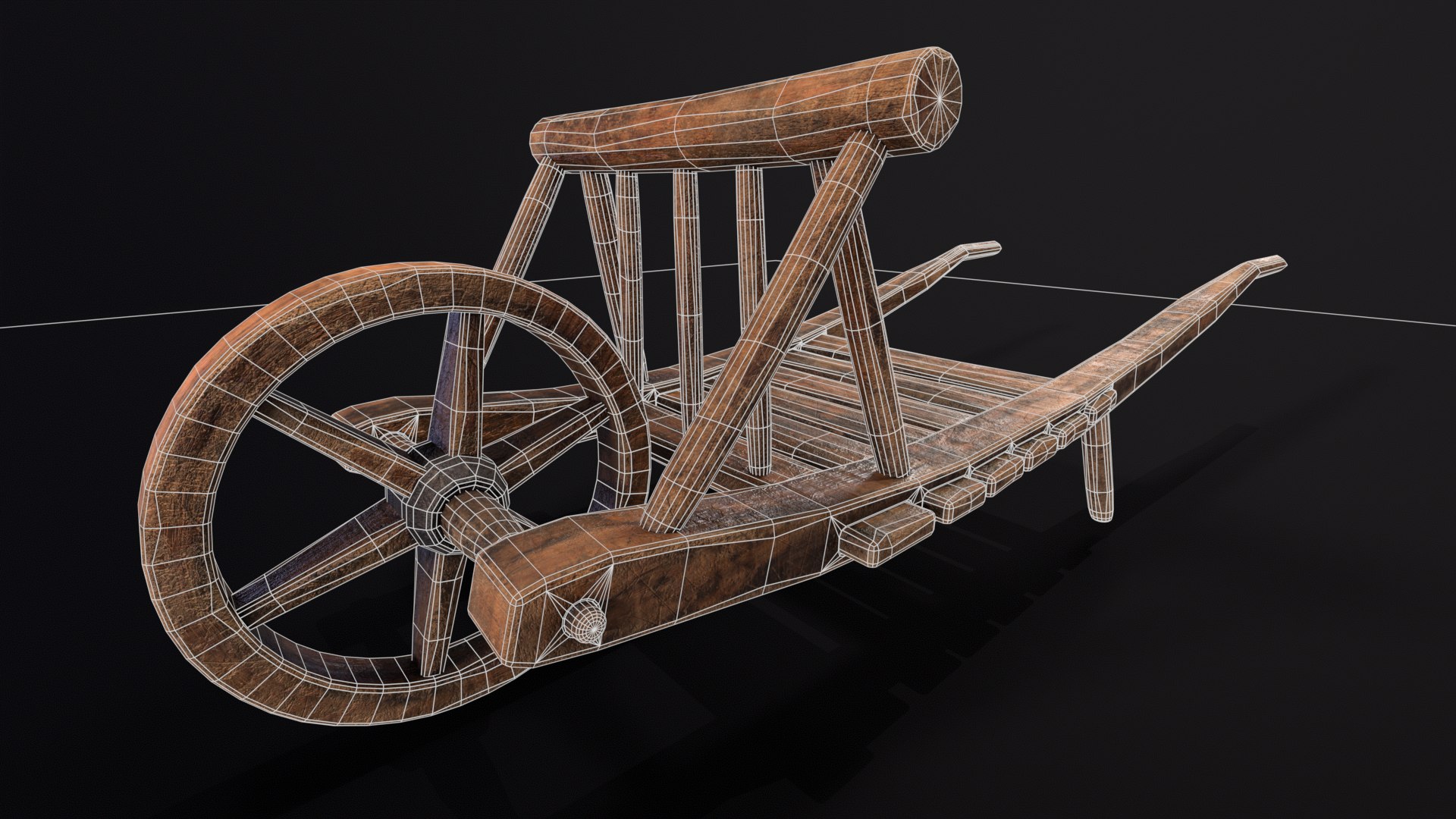 Medieval WheelBarrow 3D Model - TurboSquid 2197056