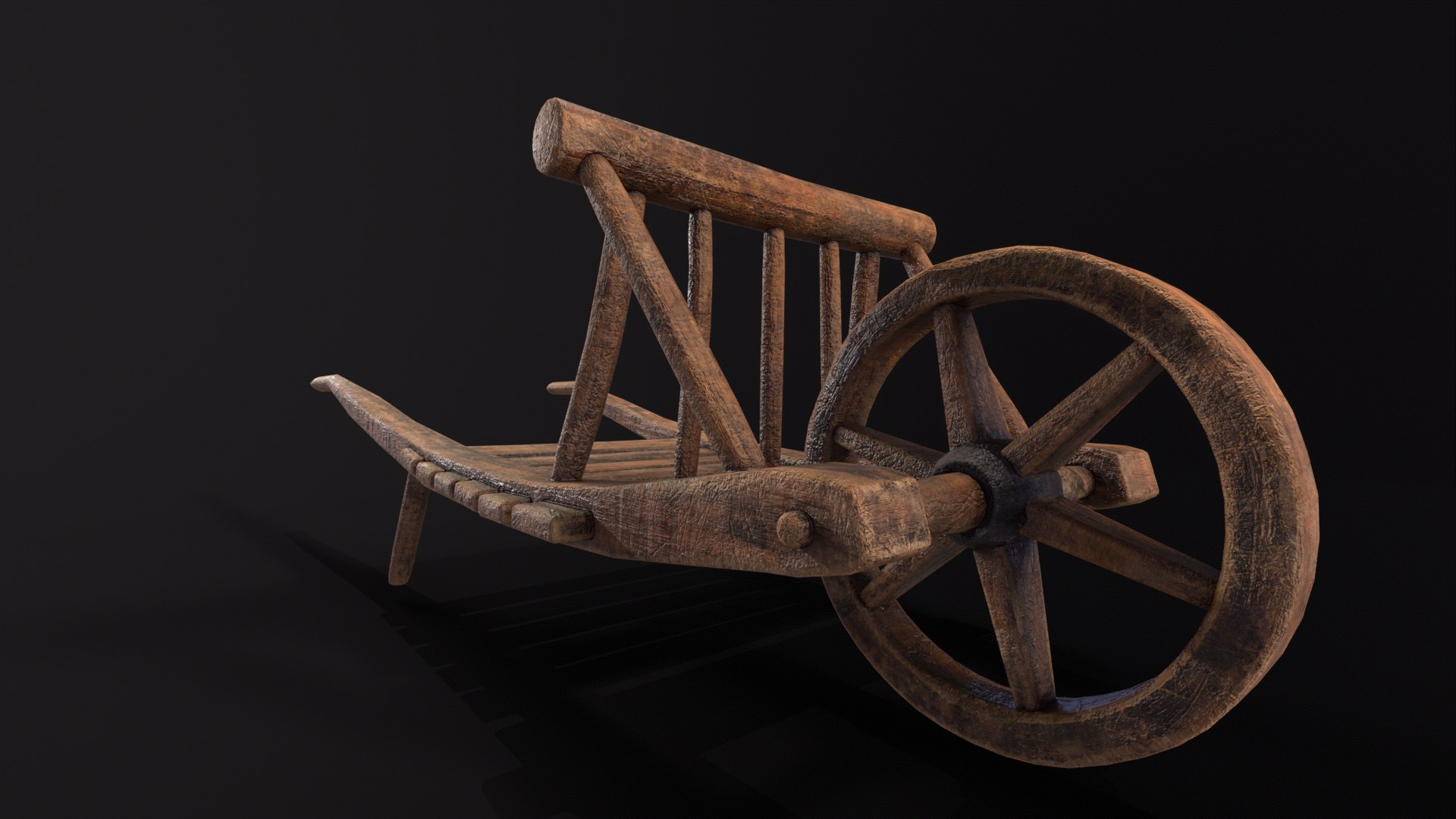 Medieval WheelBarrow 3D Model - TurboSquid 2197056