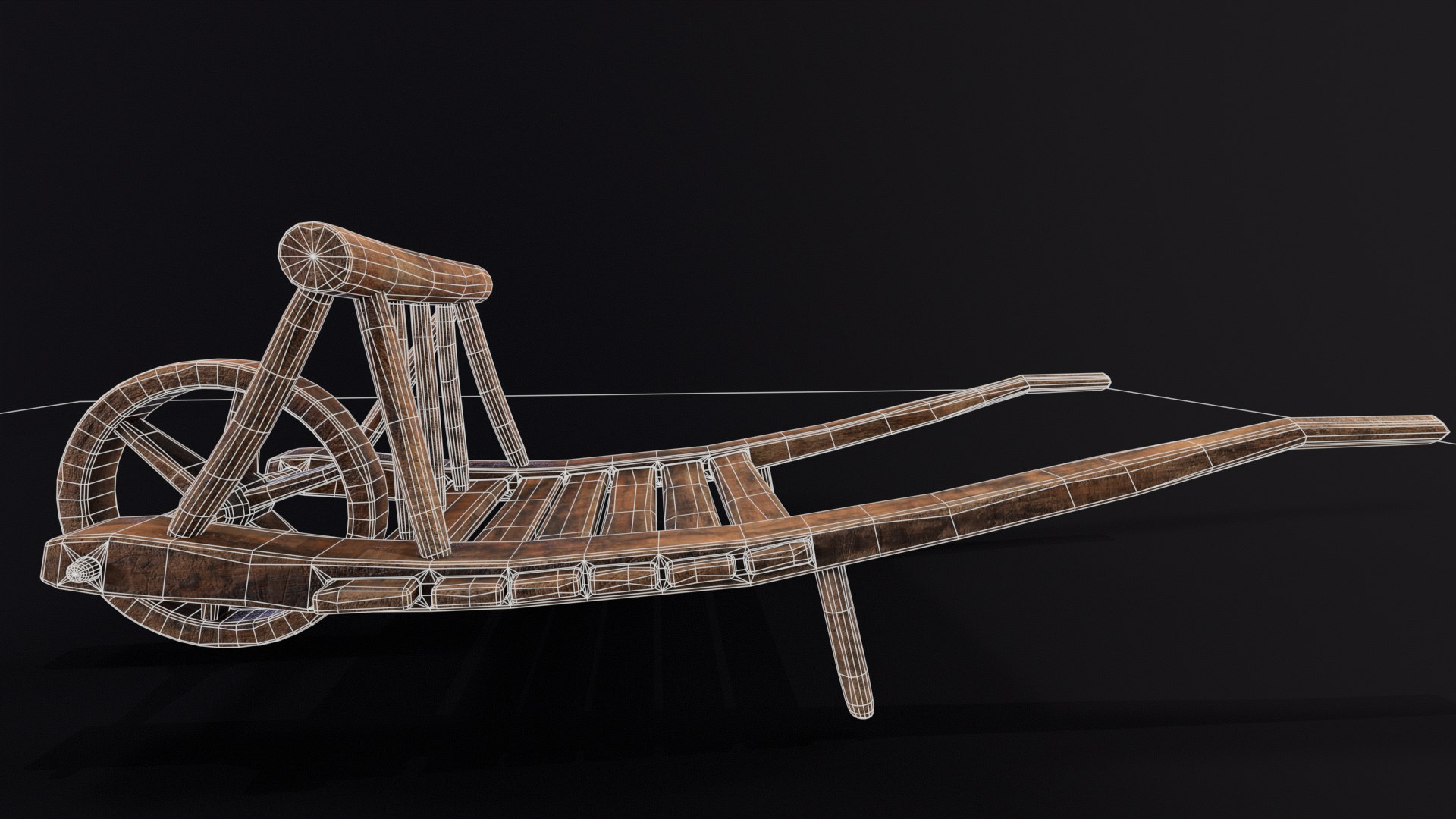 Medieval WheelBarrow 3D Model - TurboSquid 2197056