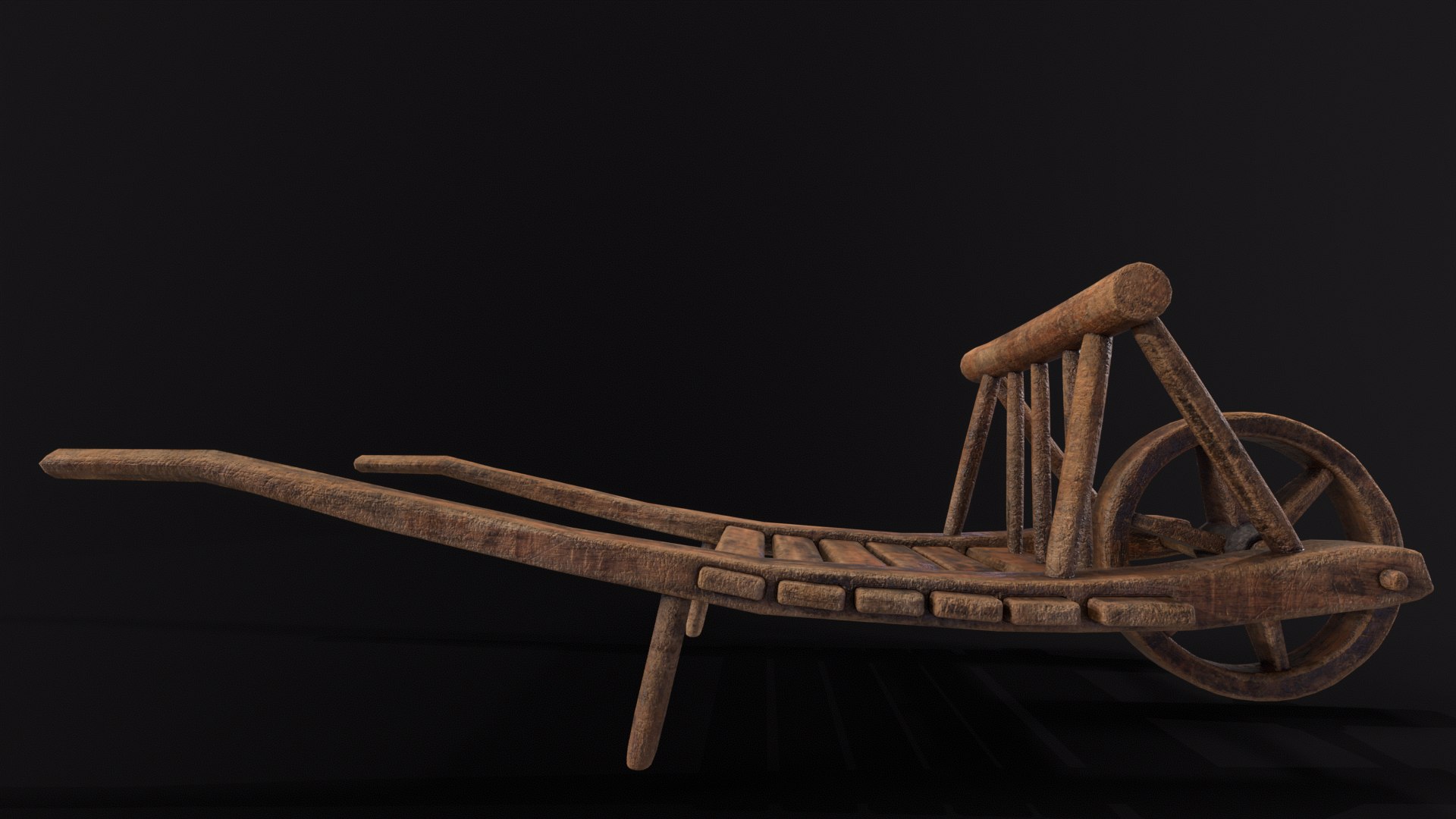 Medieval WheelBarrow 3D Model - TurboSquid 2197056