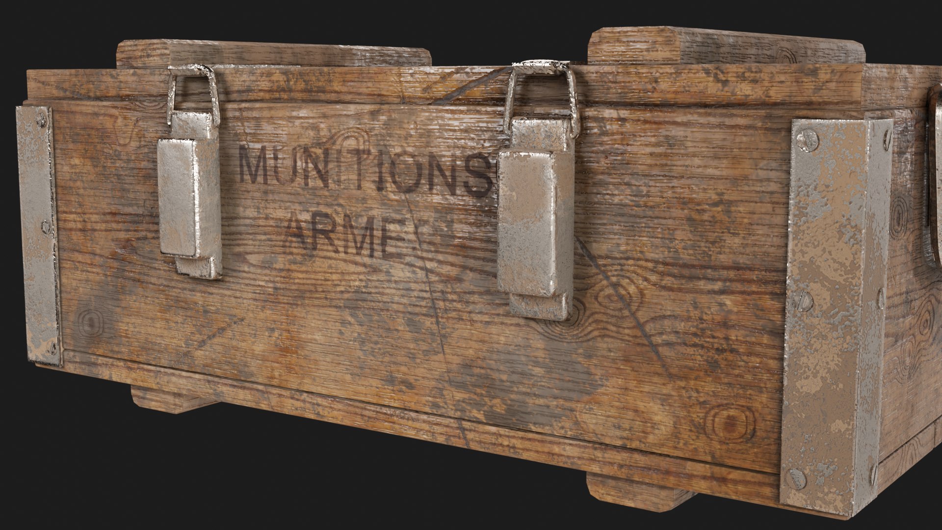 Old Ammo War Case 3D Model - TurboSquid 1987542