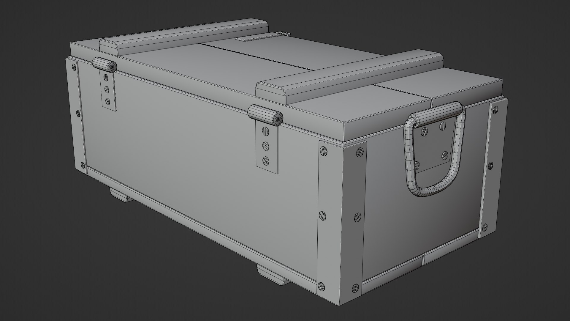 Old Ammo War Case 3D Model - TurboSquid 1987542