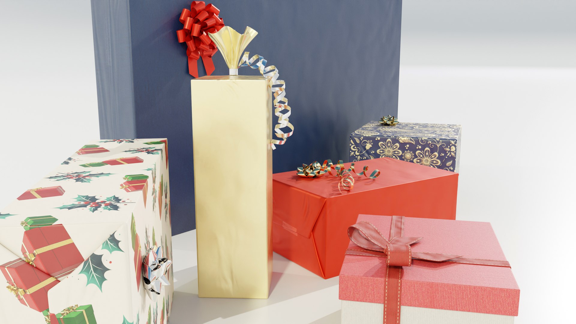 Christmas Gifts 3D model - TurboSquid 2159639