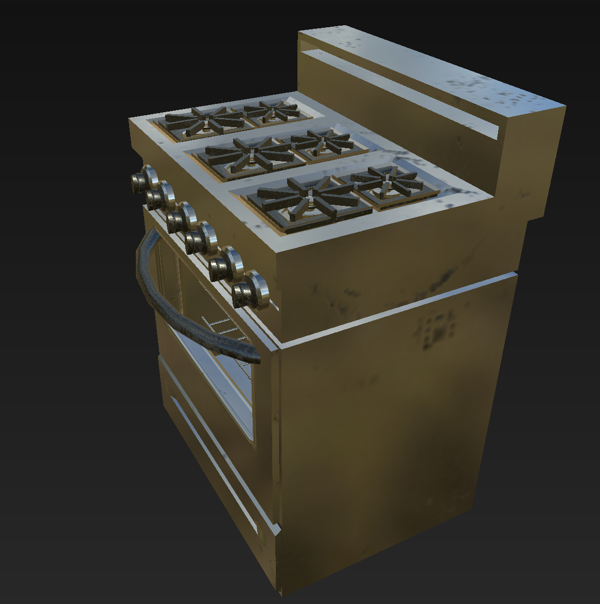 3d stove oven model