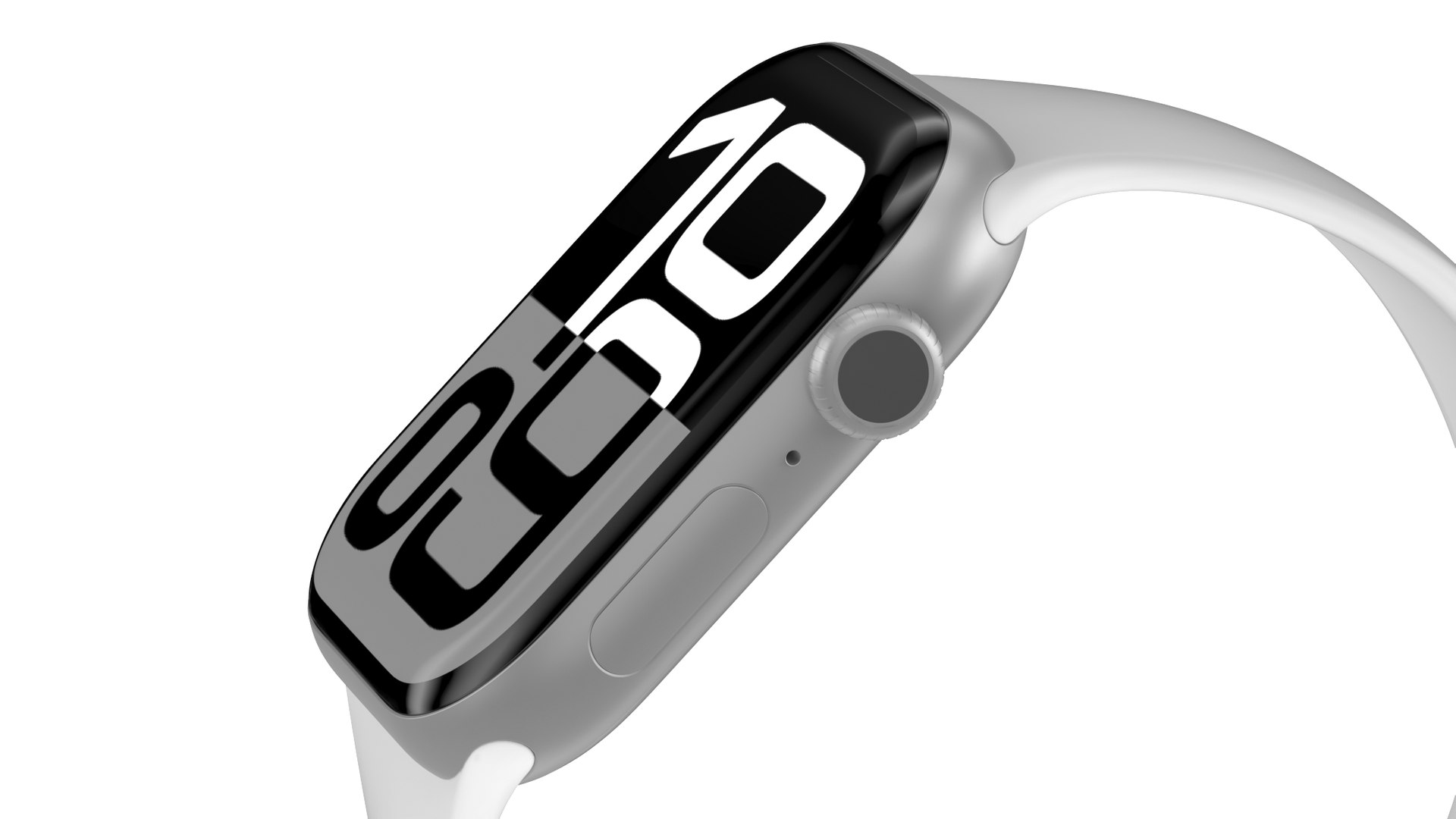 3D Apple Watch Series 10 Aluminum Silver Model - TurboSquid 2292708