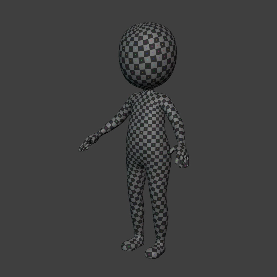 Cartoon Stickman Based 3D Model - TurboSquid 1405962