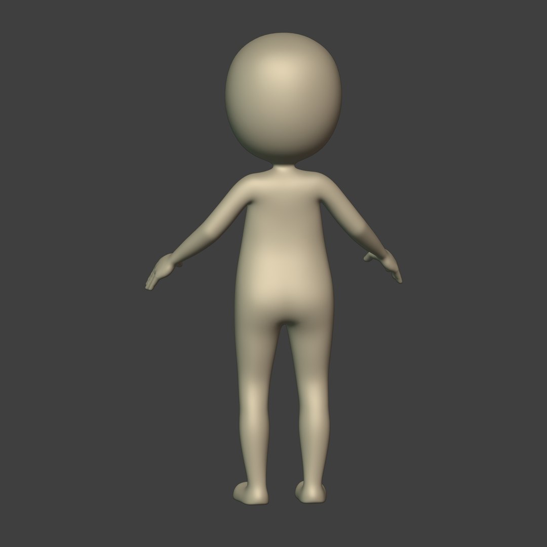 Cartoon Stickman Based 3D Model - TurboSquid 1405962