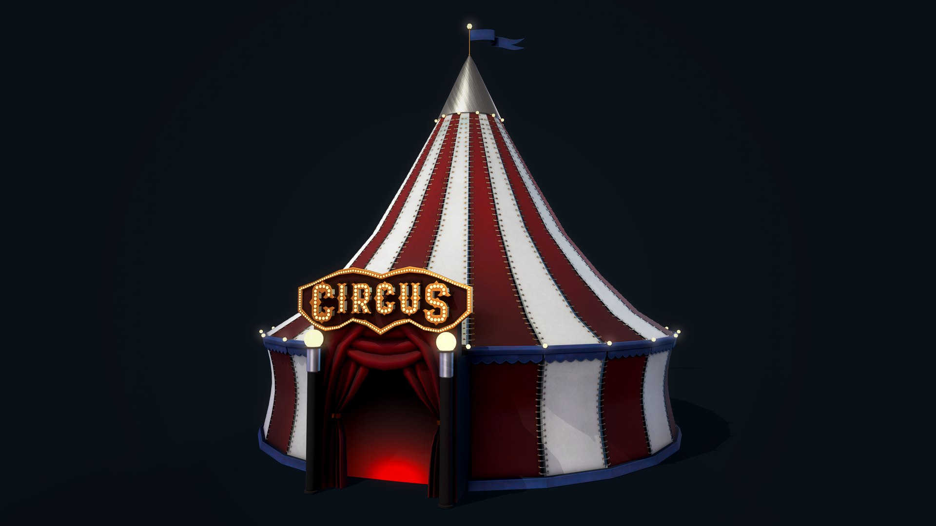 3D Stylized Circus Model - TurboSquid 1921939