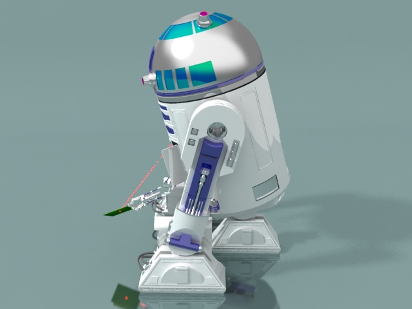 3d Model R2d2 Robot
