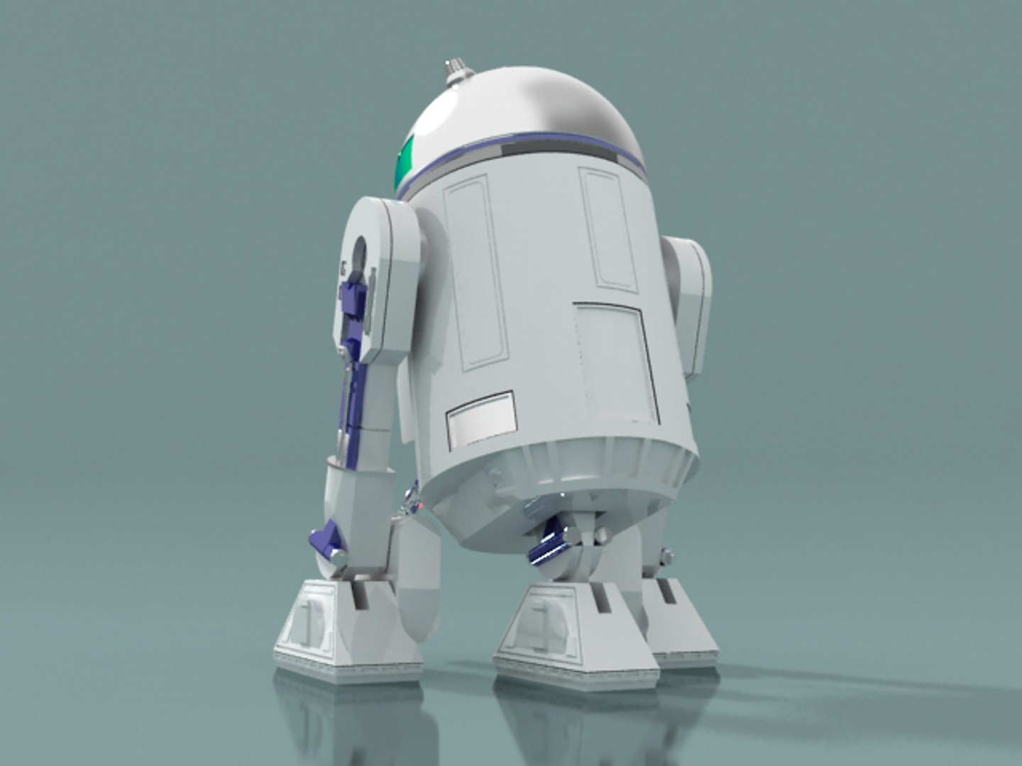 3d Model R2d2 Robot