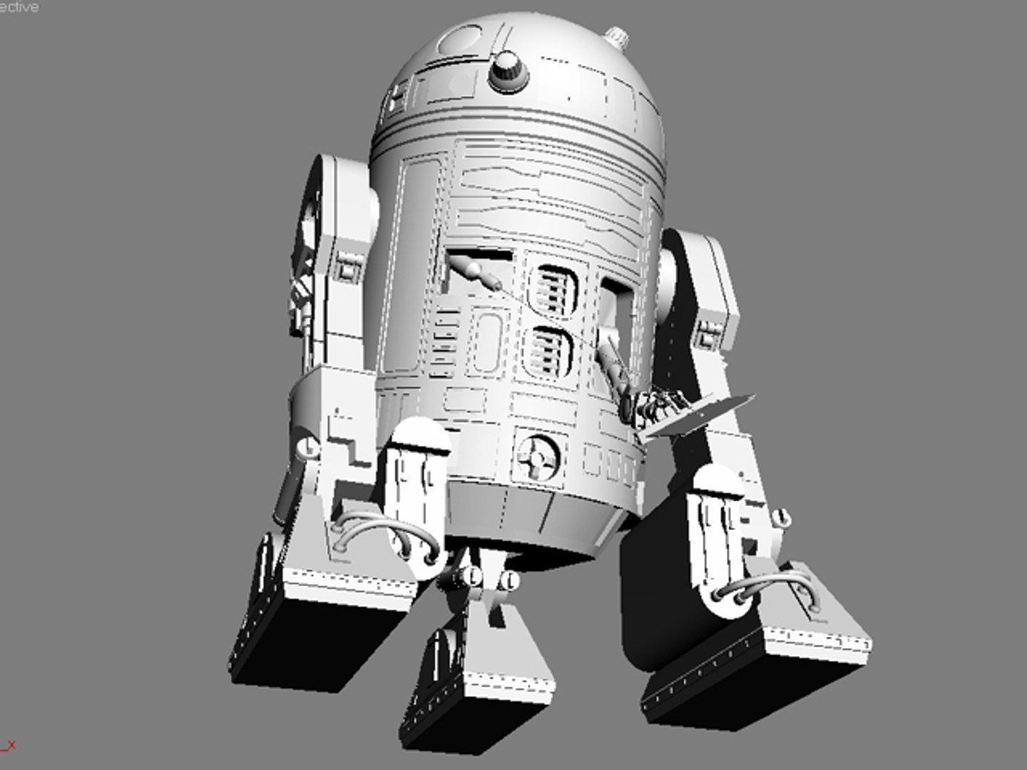 3d Model R2d2 Robot