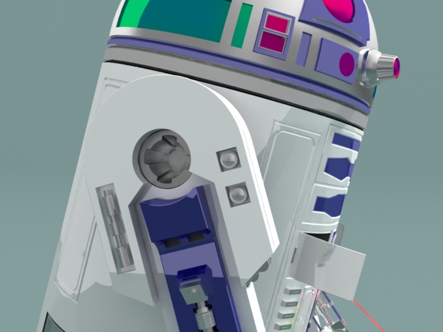 3d Model R2d2 Robot