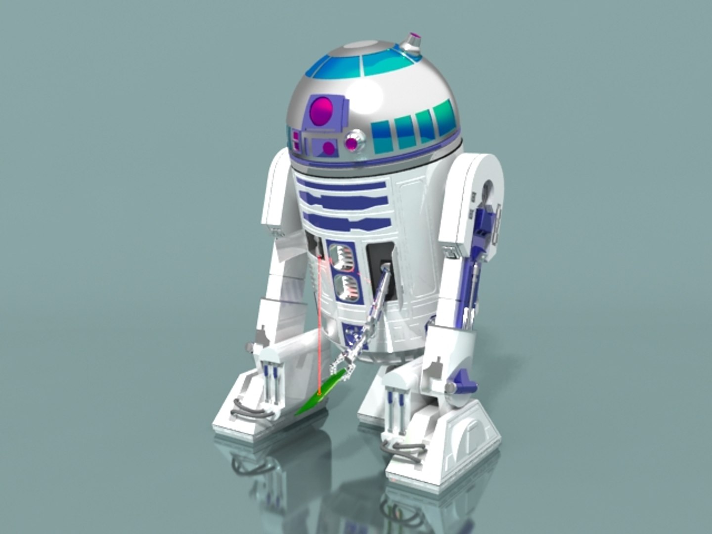 3d Model R2d2 Robot