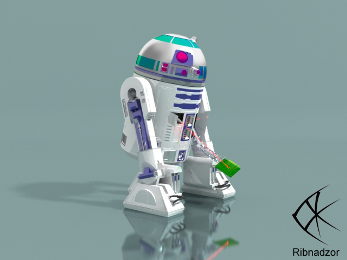 3d Model R2d2 Robot