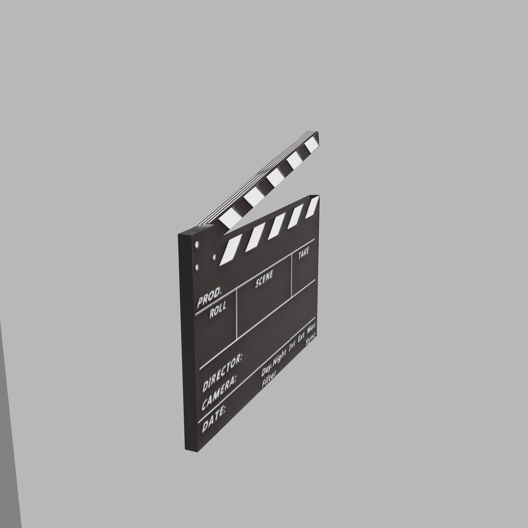 3D Movie Clapperboard Animation - TurboSquid 2336348