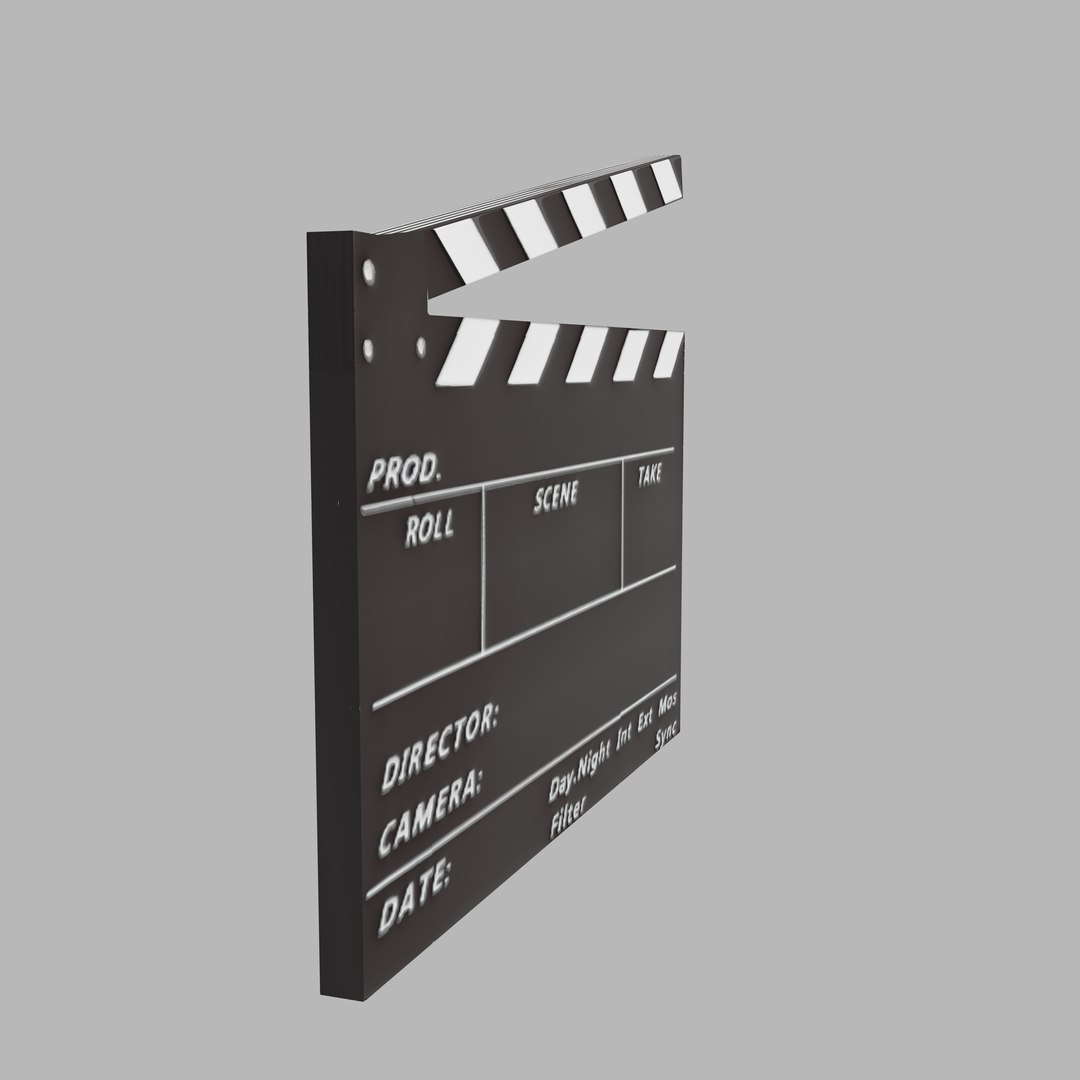 3D Movie Clapperboard Animation - TurboSquid 2336348