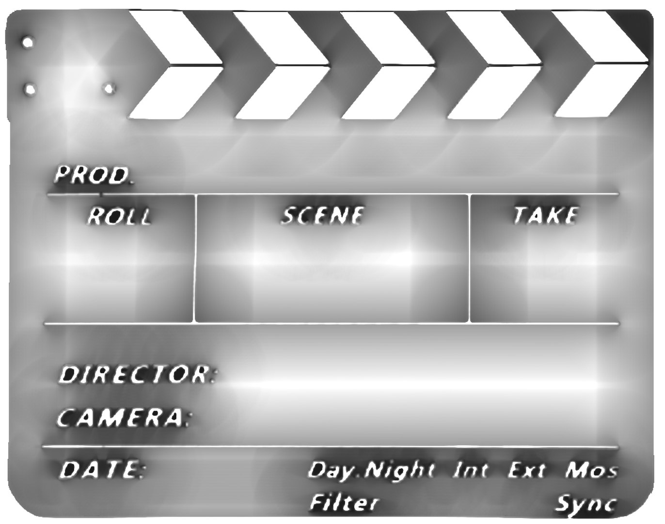 3D Movie Clapperboard Animation - TurboSquid 2336348