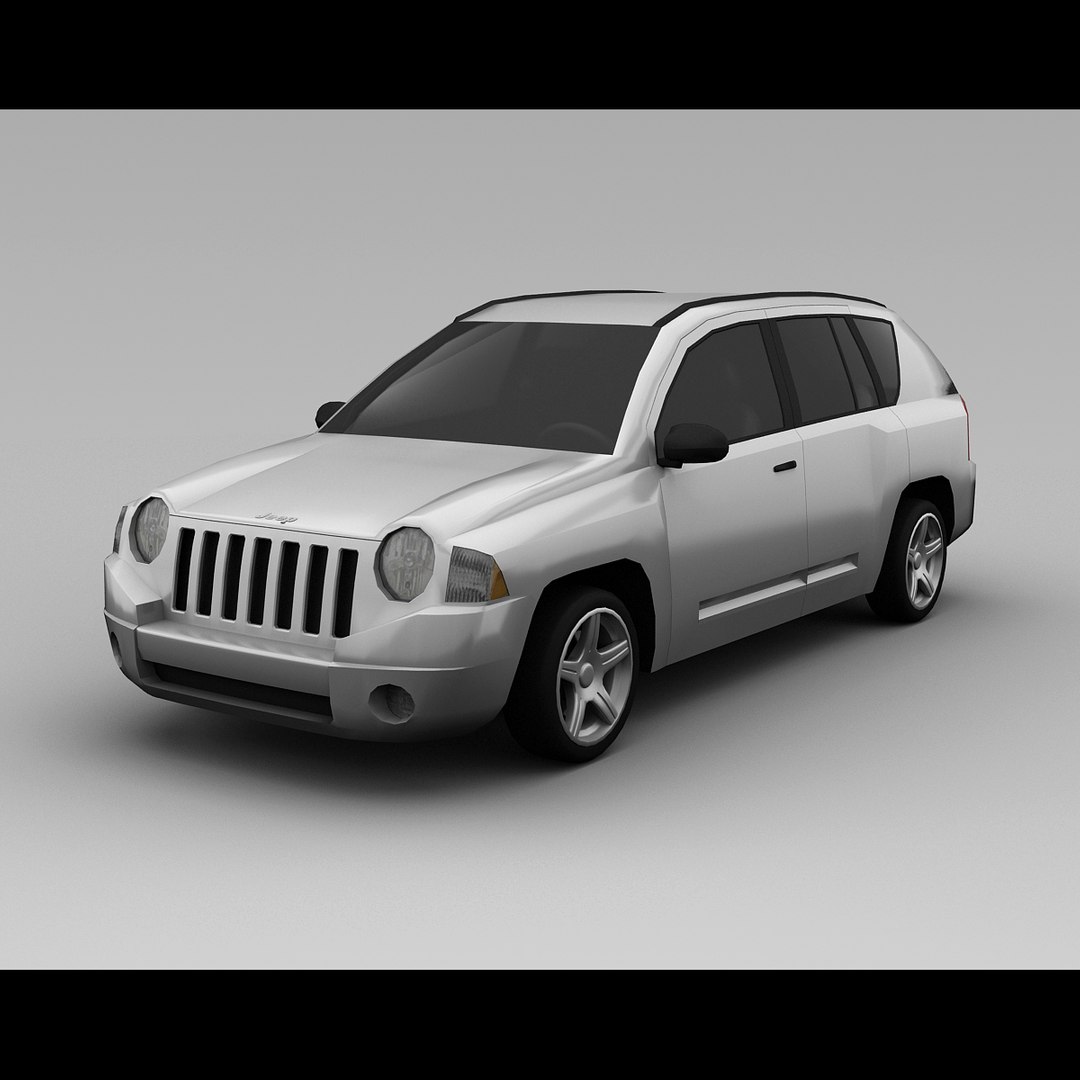 Jeep Compass 2008 3d Model
