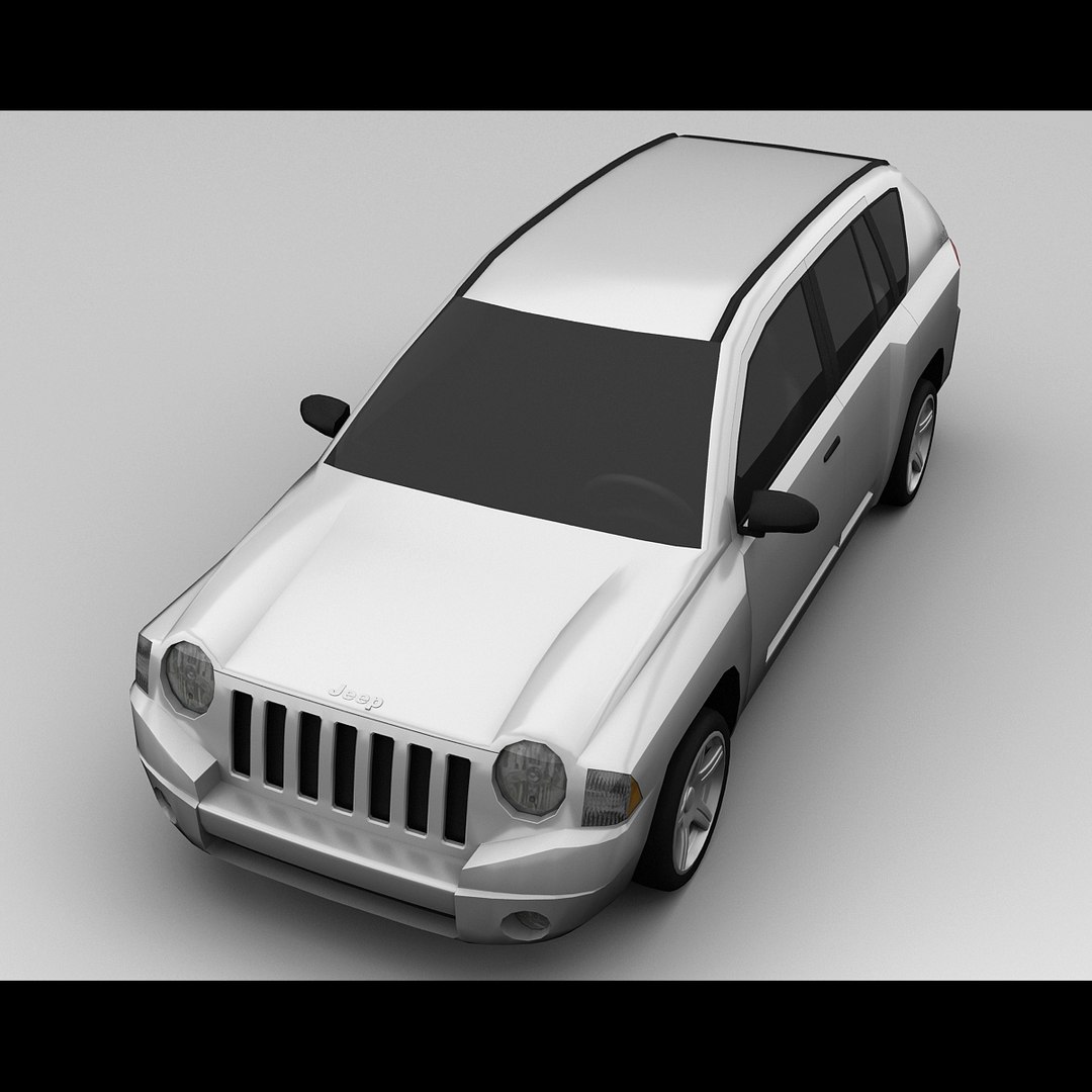 Jeep Compass 2008 3d Model