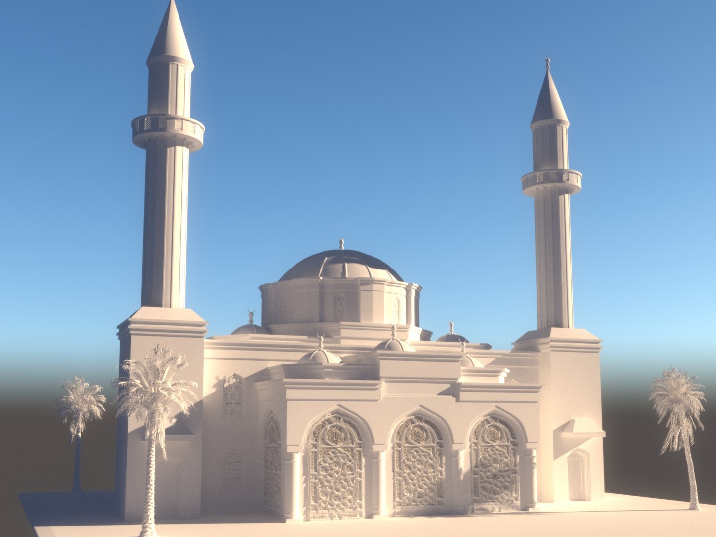 3D Arabic Mosque - TurboSquid 1454930