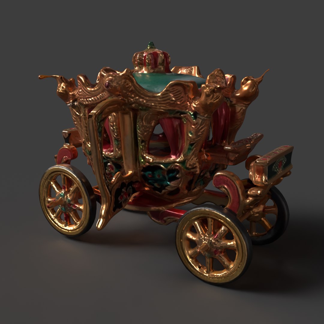 3D Chinese Ancient Carriage Figure - TurboSquid 2314594