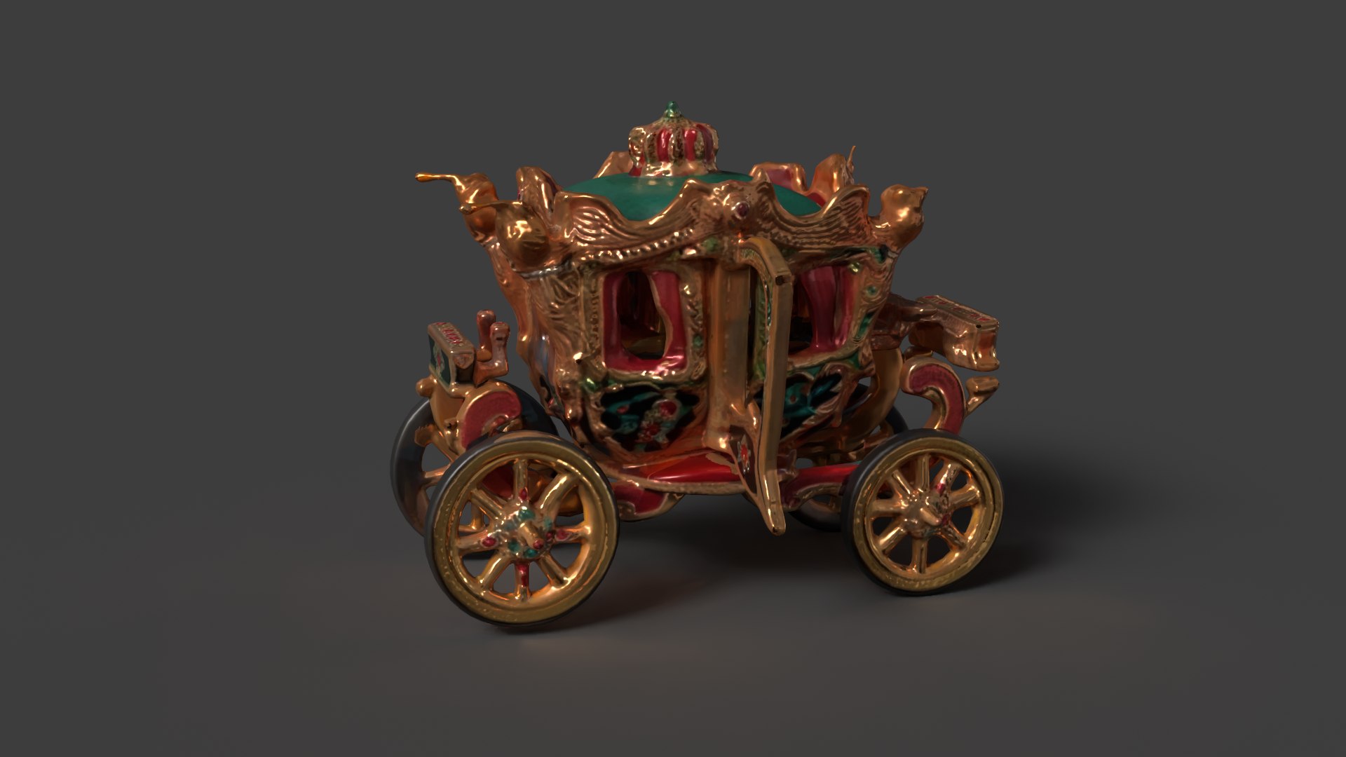 3D Chinese Ancient Carriage Figure - TurboSquid 2314594