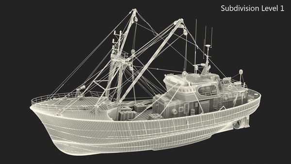 Fishing trawler trawls 3D model - TurboSquid 1606885