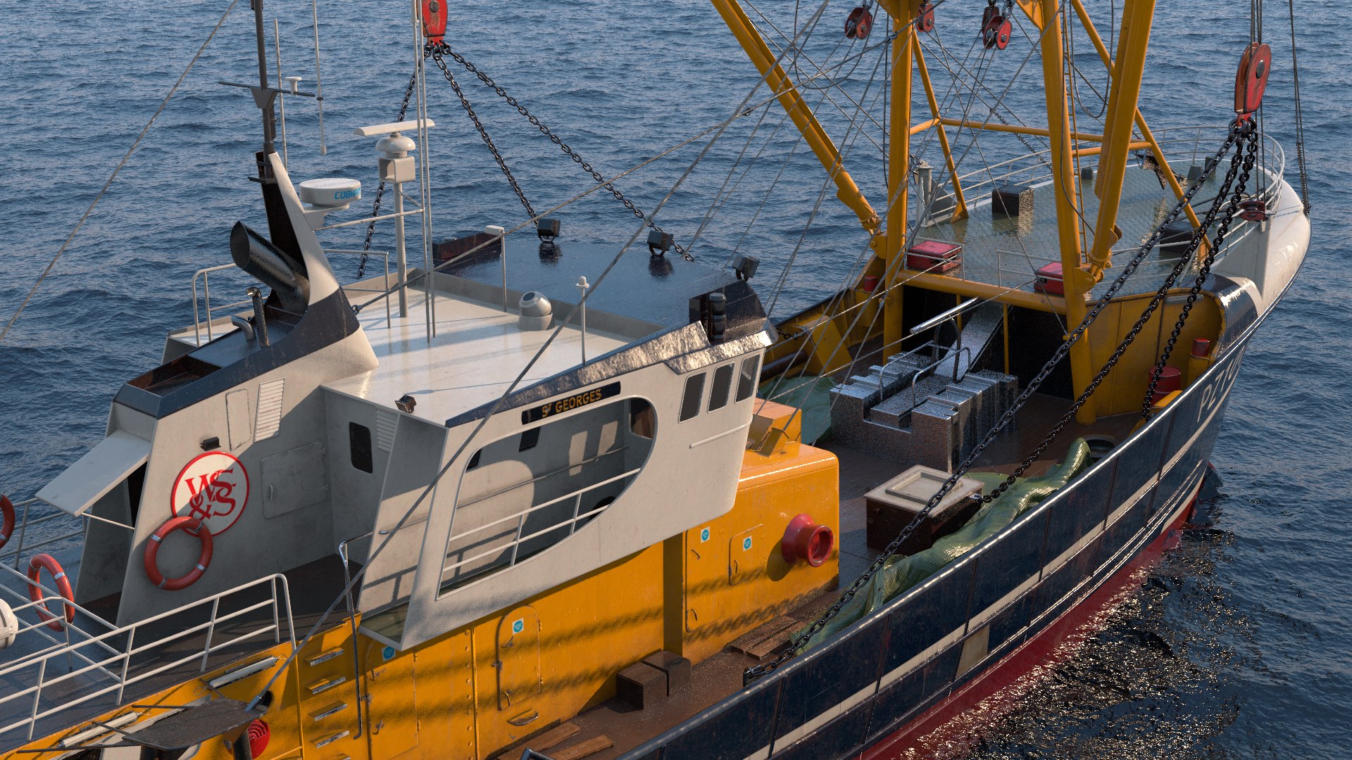 Fishing trawler trawls 3D model - TurboSquid 1606885